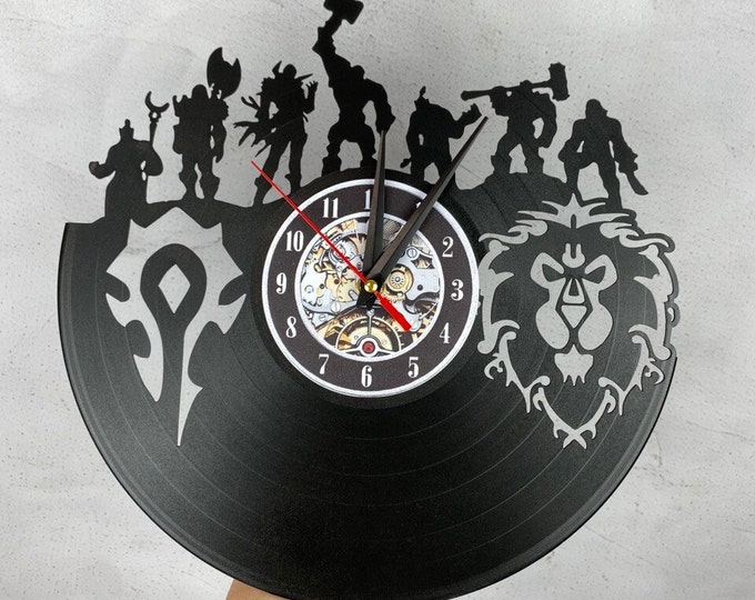 Game Themed Room Wall Vinyl Decor Video Game Wall Clock Gaming Room ...
