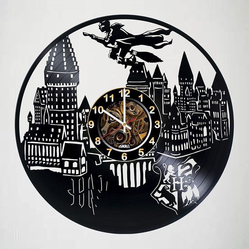 Pottery Gifts Wizarding School Vinyl Record Cut Out Young Wizard Decor ...