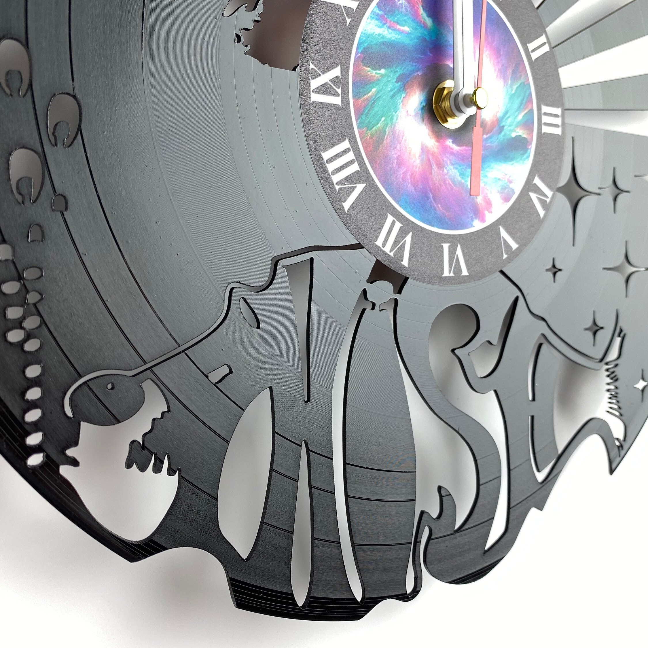 Vintage Vinyl Record Wall Clock: Rock Music Decor - Etsy
