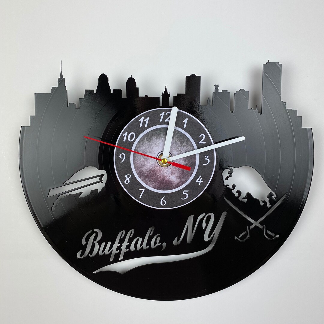 Vinyl Record Wall Clock: Unique American Football Design for Bedroom ...