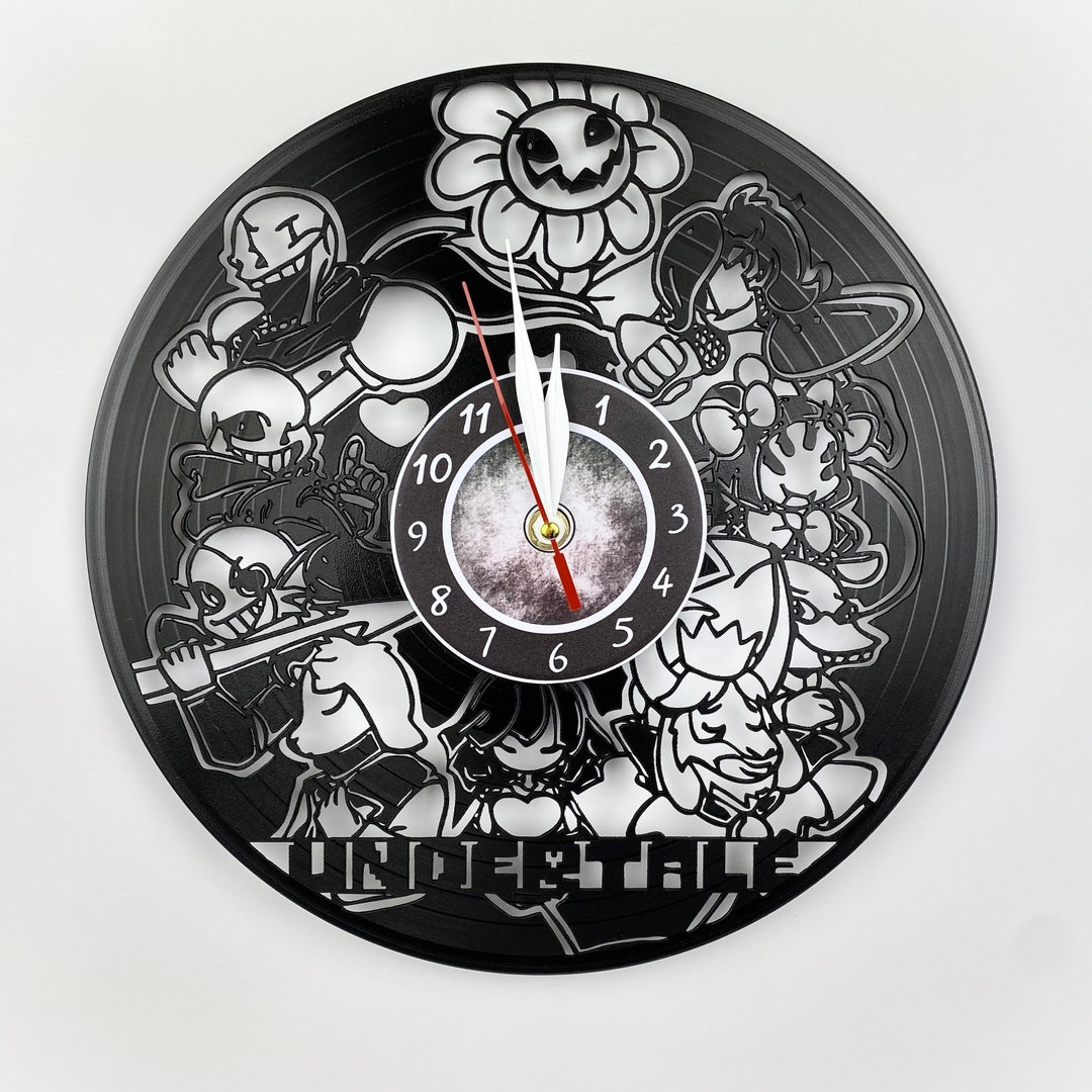 Undertale Vinyl Record Wall Clock - Ultimate Gamer Gifts for Him ...