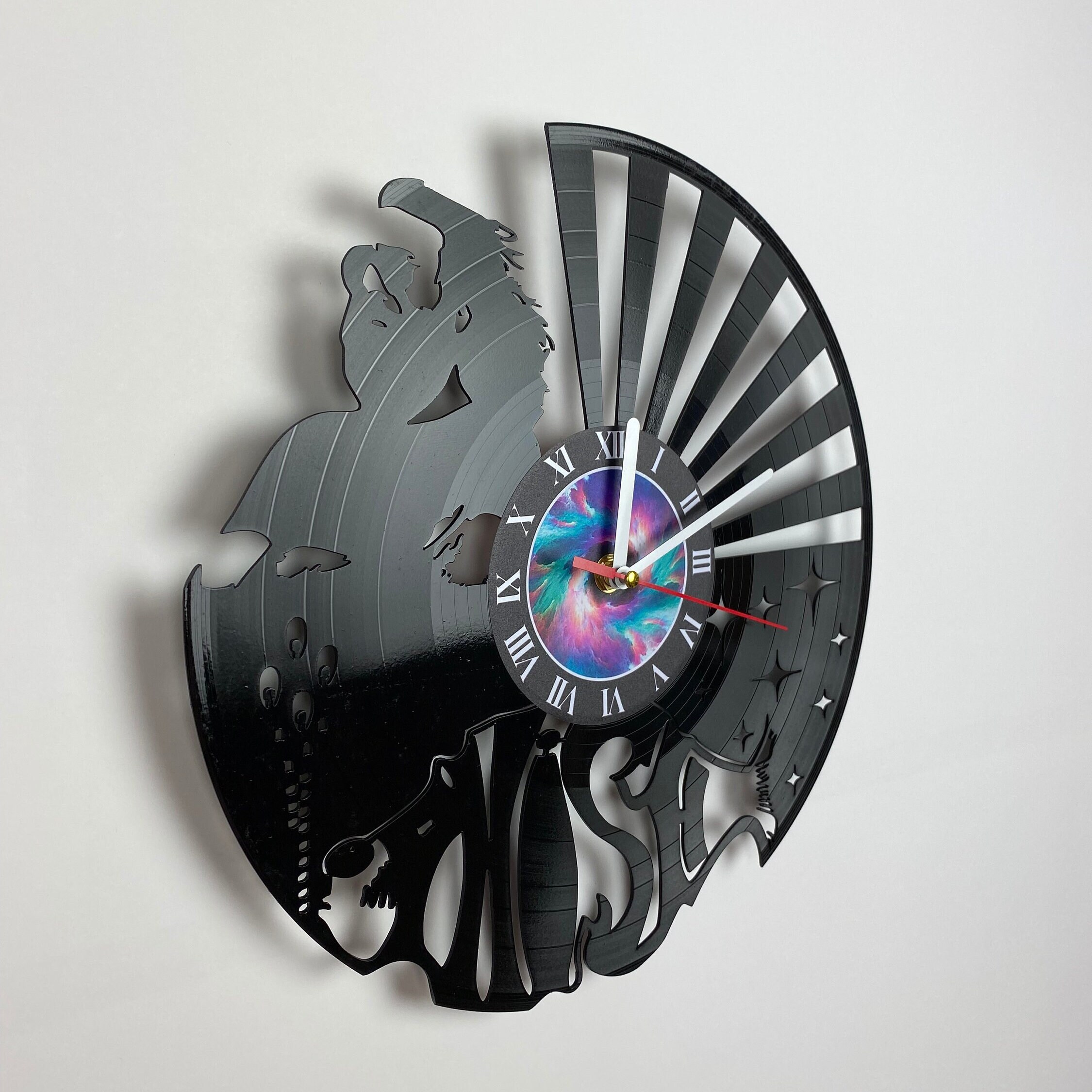 Vintage Vinyl Record Wall Clock: Rock Music Decor - Etsy