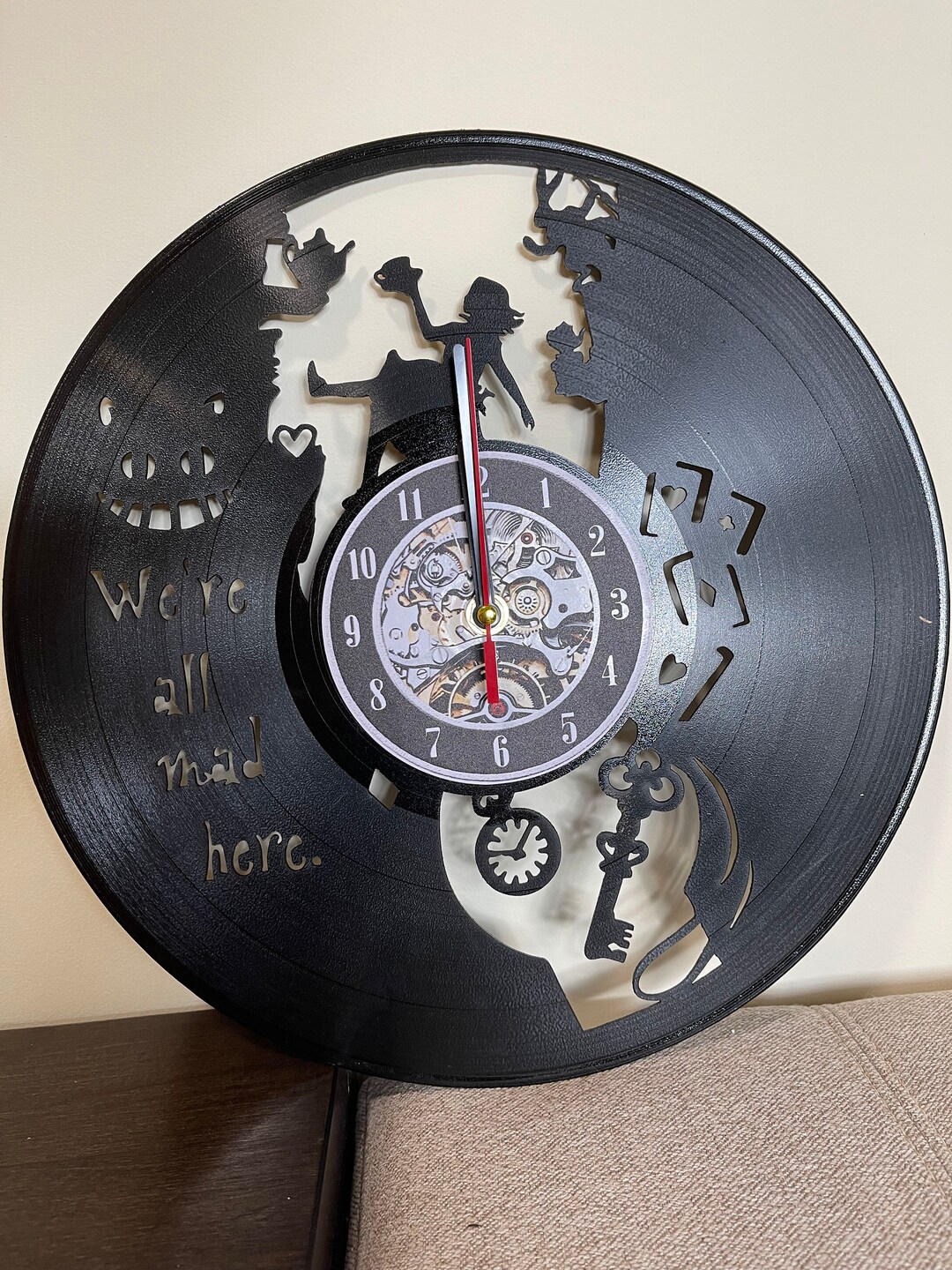 Baby Boy Nursery Wall Clock Décoration de la salle de thé Décor découpé ...