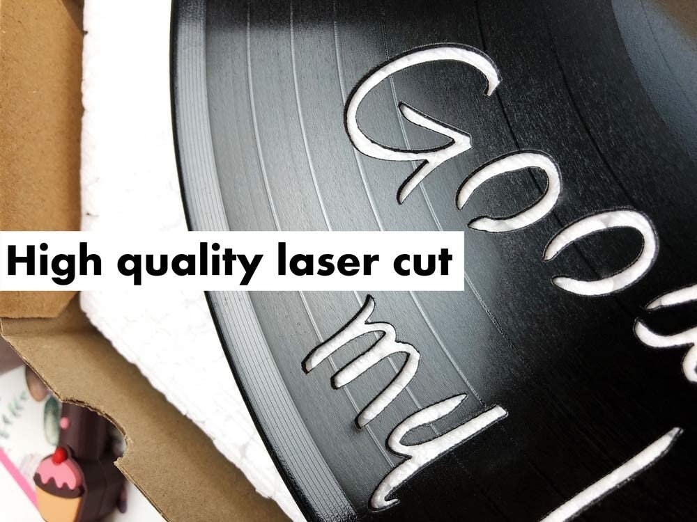 Time Machine Clock Vinyl Record Cut Out Clock Man Cave Wall Decor New ...