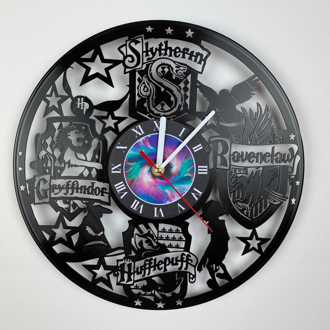 Wizarding World Gift Wall Clock, Vinyl Record Clock, Kids Wall Clock ...