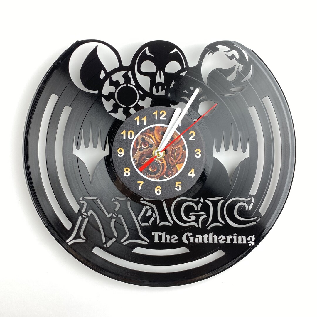 Magic the Gathering Clock, Board Game Decor, Vinyl Record Clock, Lp ...