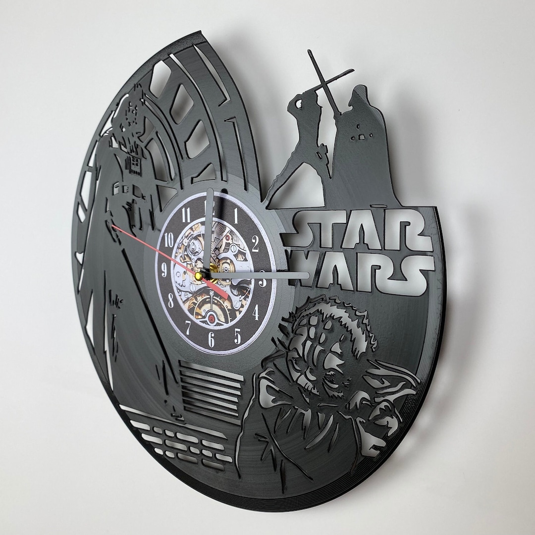 Star Wars Vinyl Record Clock, Unique Movie Lover Gift - Etsy
