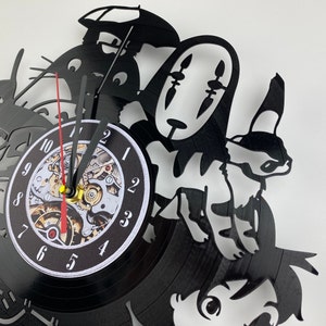 Anime Vinyl Record Wall Clock: Unique Miyazaki Fan Gift and Anime Decor ...