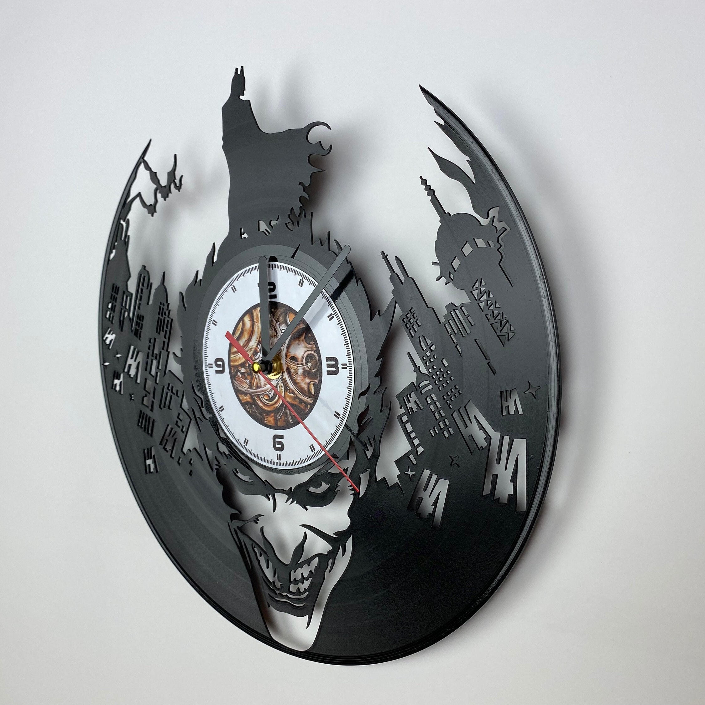 Vinyl Record Wall Clock Retro Super Heroes Hero Art for Man Cave ...