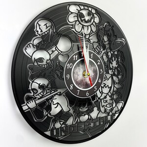 Undertale Vinyl Record Wall Clock - Ultimate Gamer Gifts for Him ...