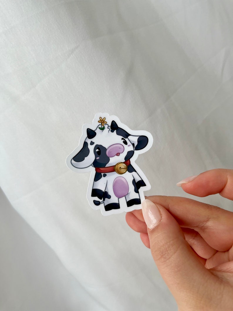 Cow Stickers Cute Farm Animal Stickers Laptop Sticker, Water Bottle ...