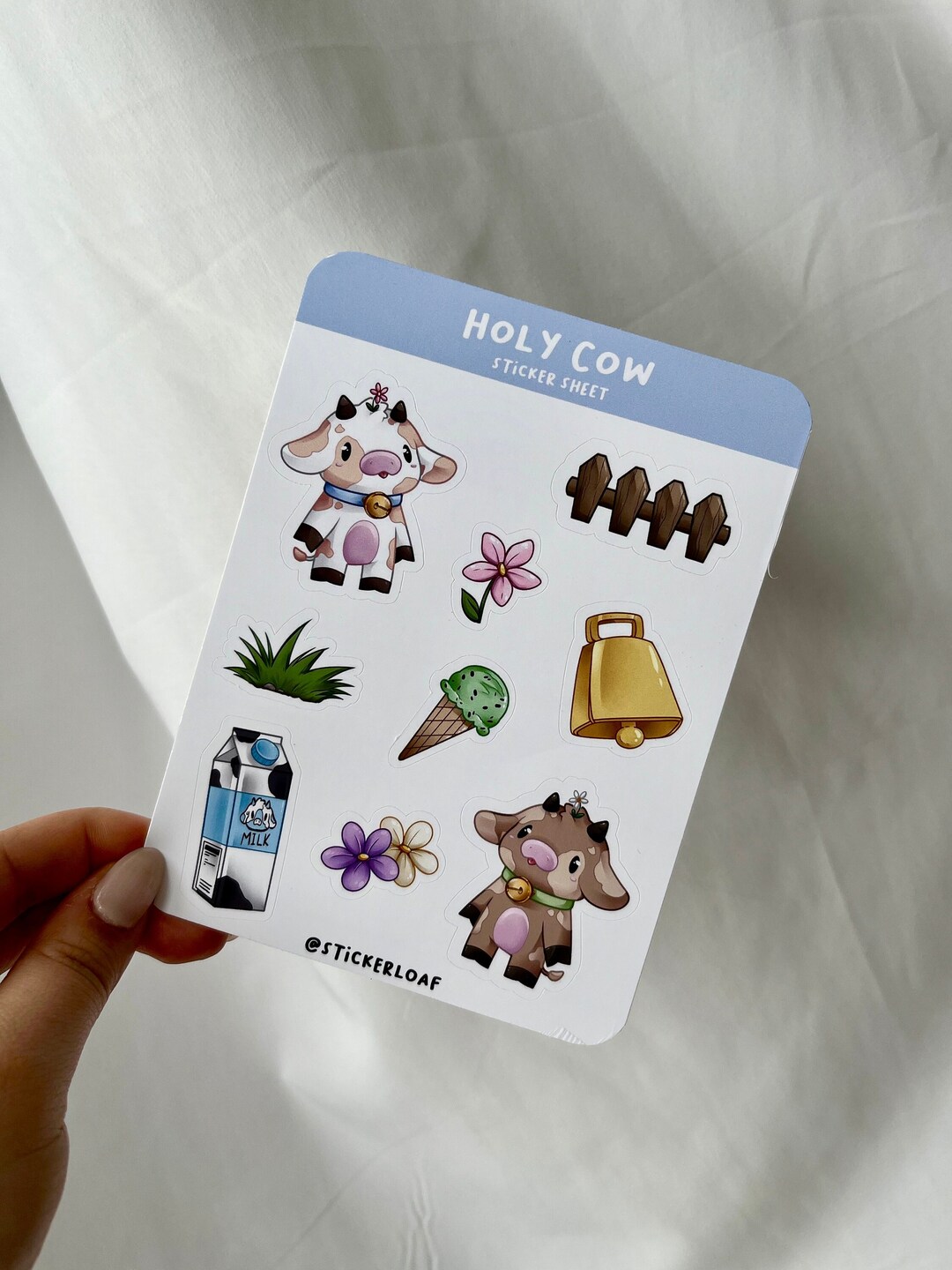 Holy Cow Sticker Sheet Cow Stickers Cute Sticker Sheet for - Etsy