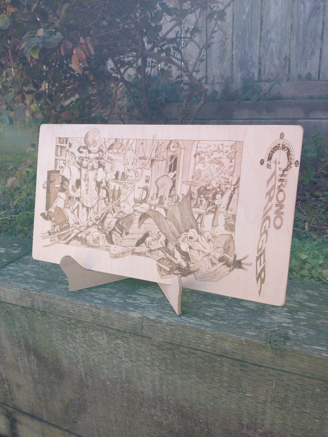 Laser Engraved Chrono Trigger Artwork on Maple Plywood Lucca's House - Etsy