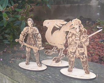 Laser Engraved Final Fantasy Tactics Artwork on Birch Hardwood Plywood ...