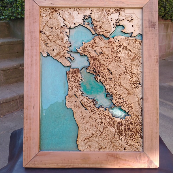 Resin Wood Map - Etsy