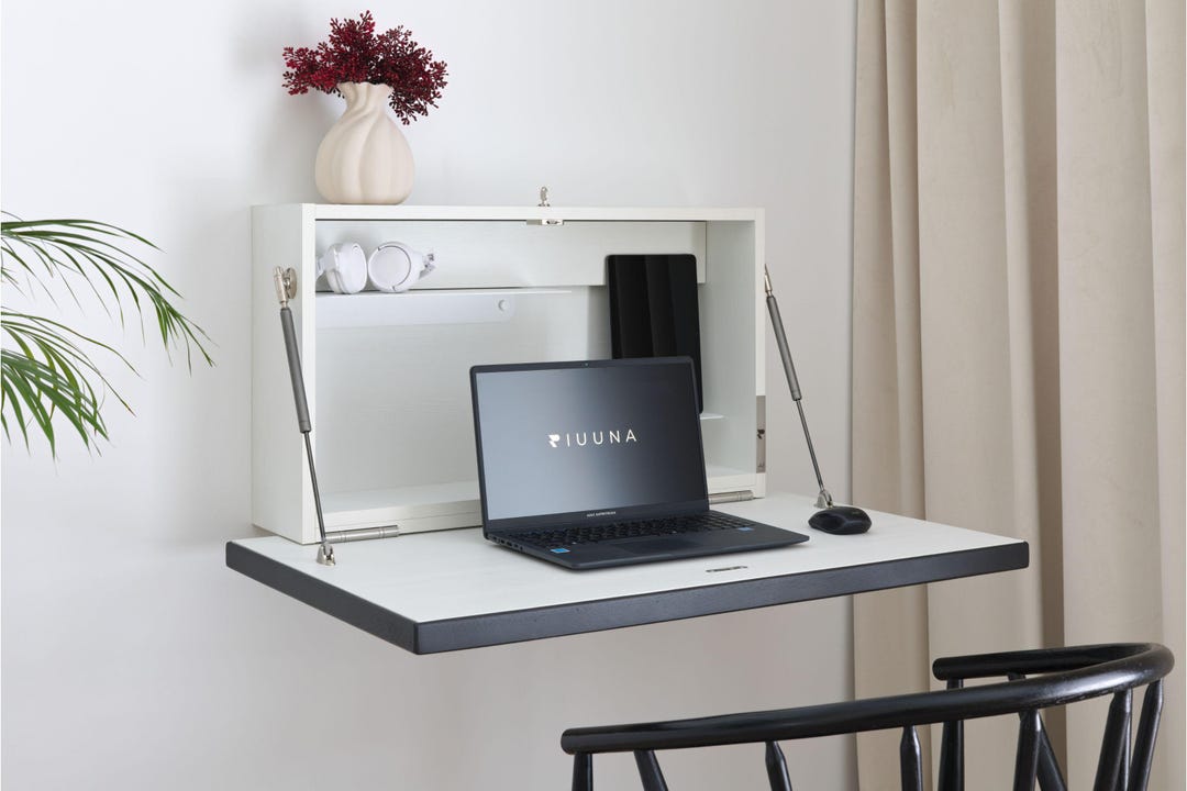 Wall-mounted Foldable Desk – for Laptop, Murphy Desk, Hidden Workspace ...