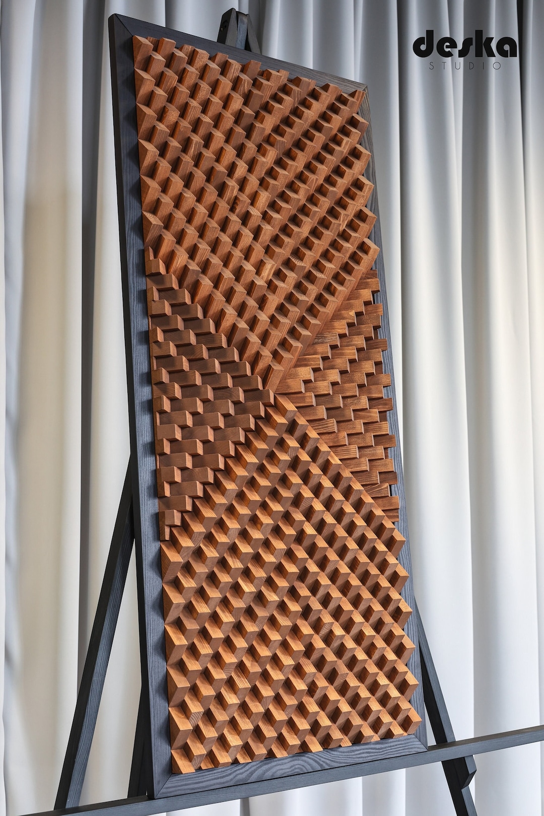 3D Holz Wand Acoustic Panel Wallnut Naturholz Handgeölt Sound Acoustic ...