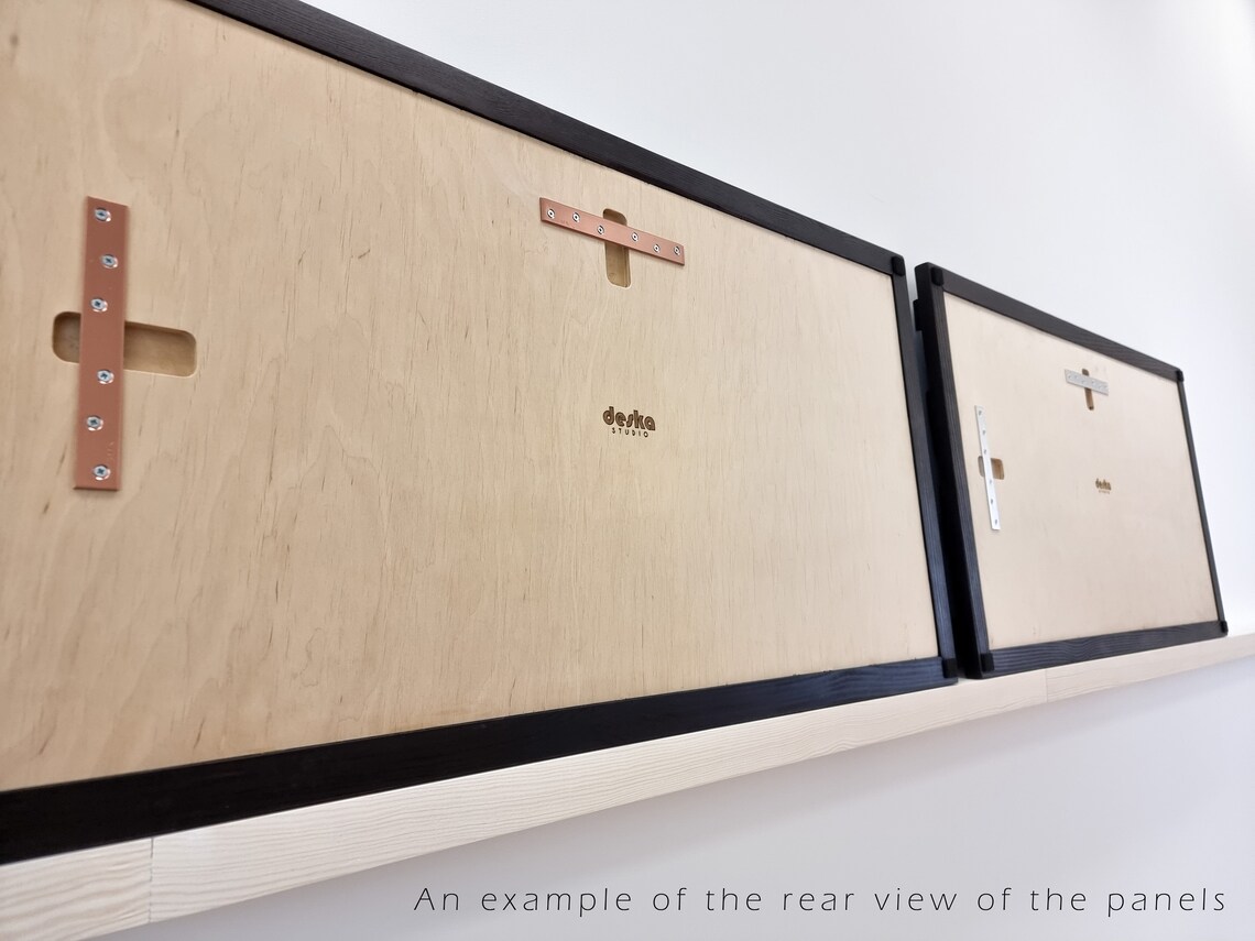 3D Wood Wall Decorative Panel Chocolate Light Grey Sound | Etsy