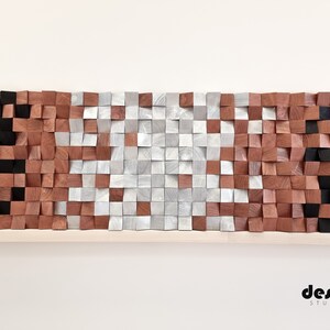 3D Wood Wall Art Sound Diffuser Wooden Wall Art Silver | Etsy