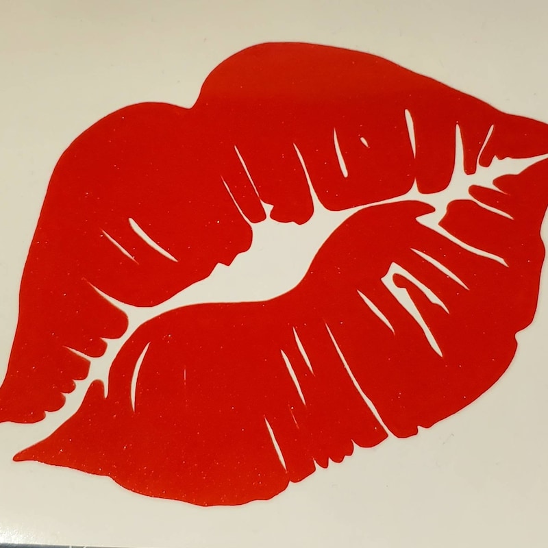 Lip Stickers With Glitter - Etsy