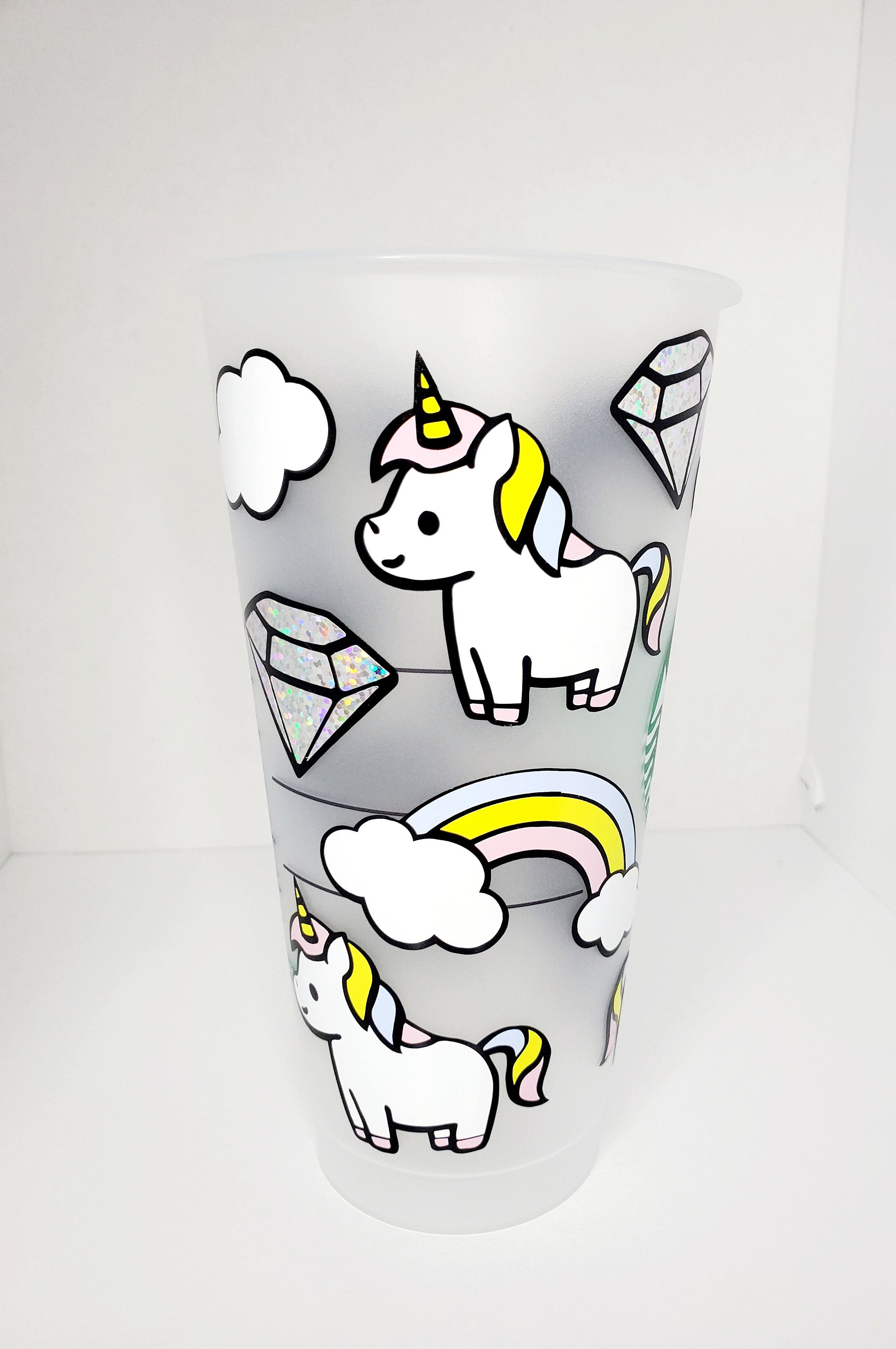 Unicorns and Rainbows Starbucks Cold Cup - Etsy