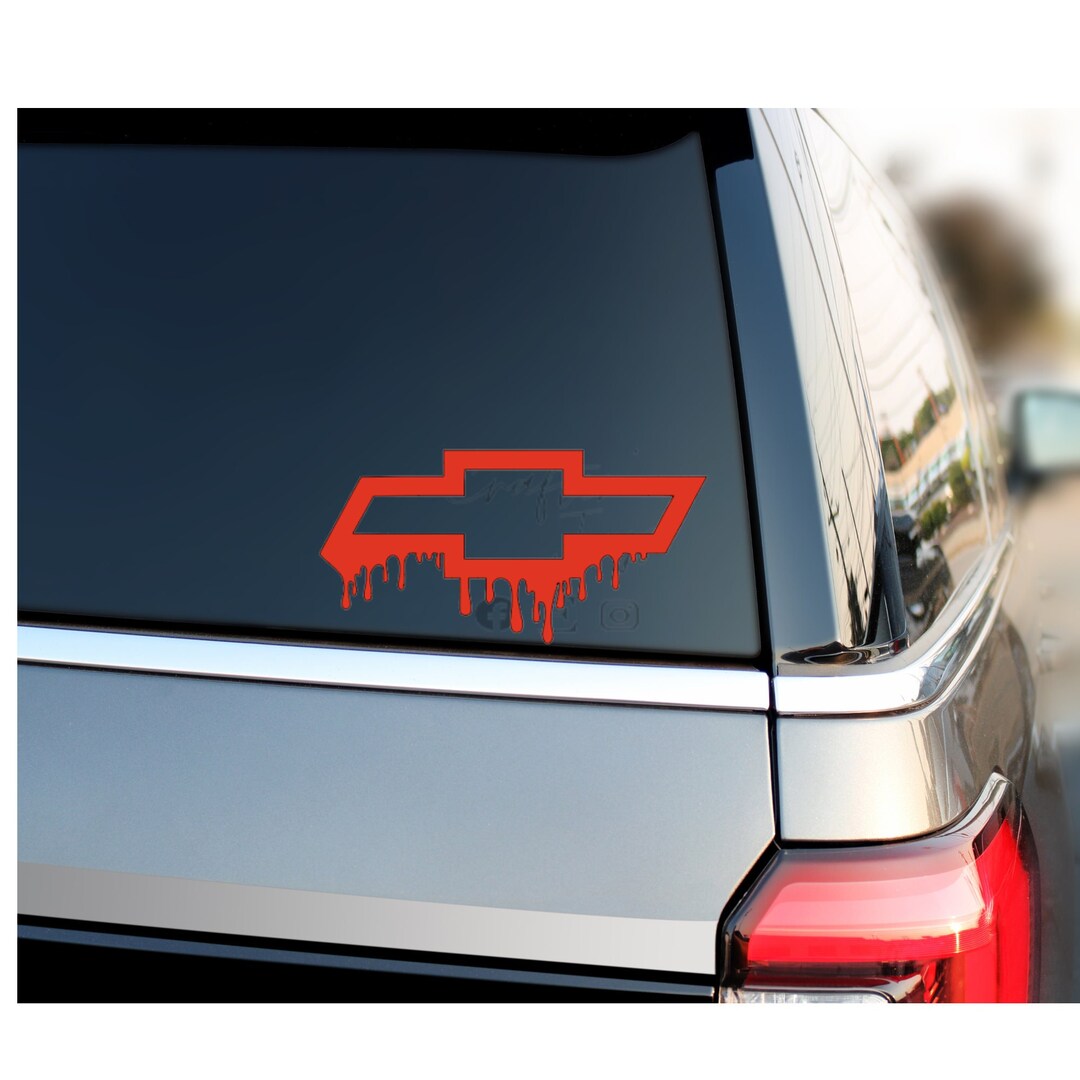 Chevy Drip Logo Decal. Car Decal, Laptop Decal, Tumbler Decal. - Etsy ...