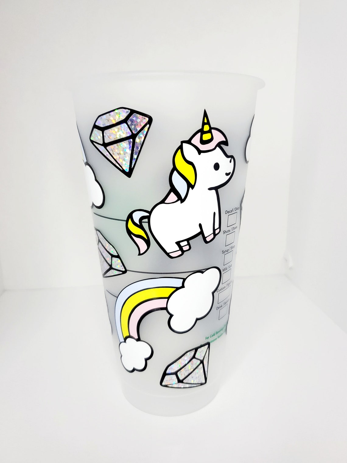 Unicorns and Rainbows Starbucks Cold Cup | Etsy
