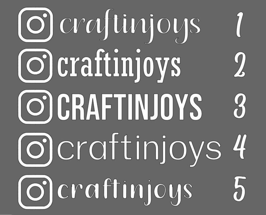 Custom Instagram Decal, Personal Name Decal, IG Logo Decal - Etsy