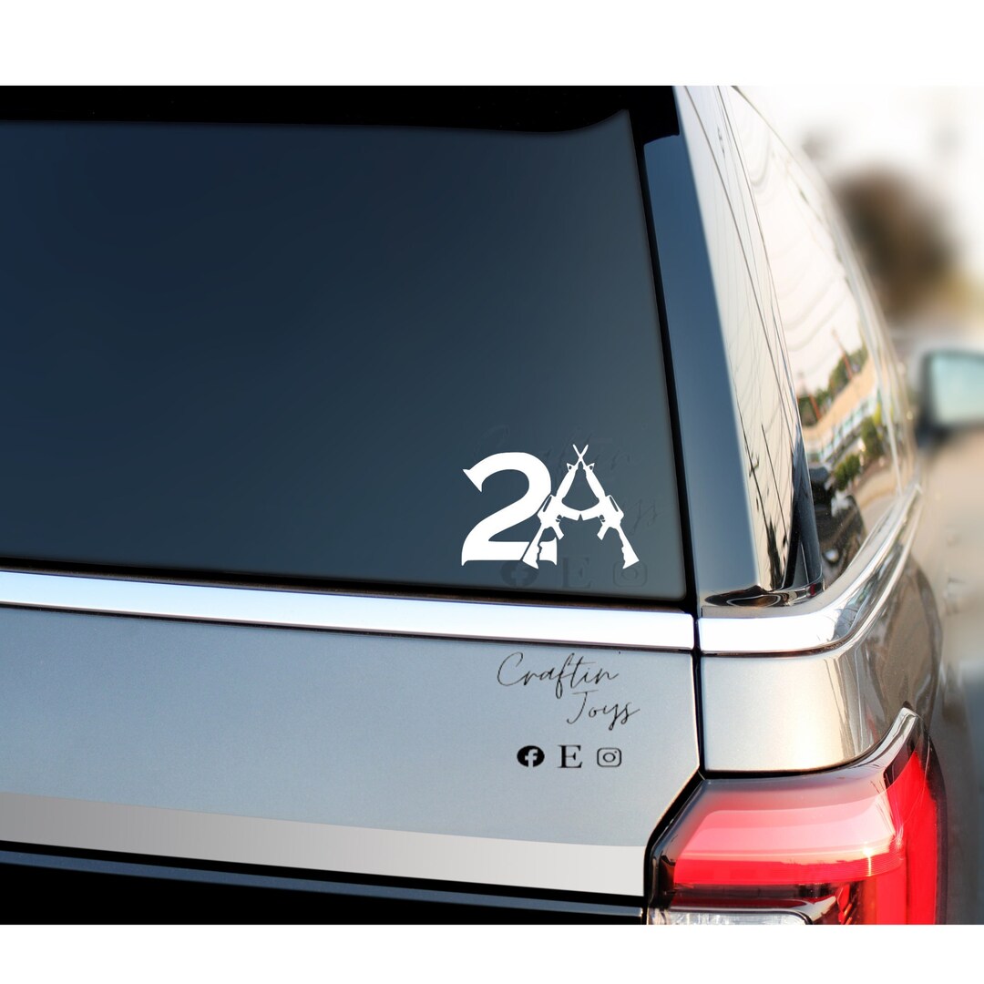 2nd Amendment Car Decal | 2A Sticker | Gun Vinyl Sticker - Etsy