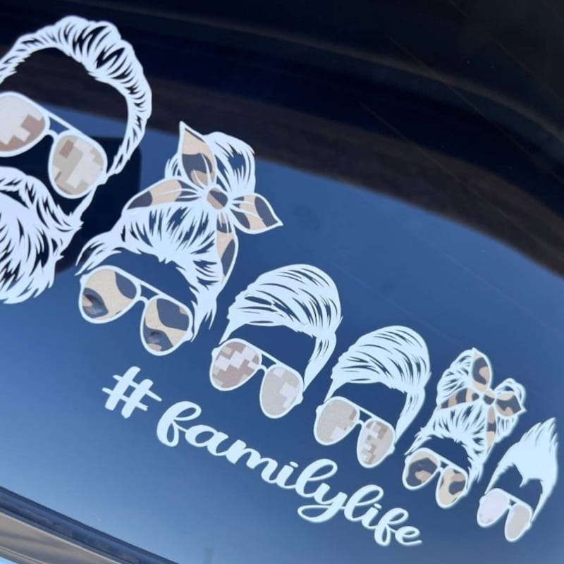 Momlife Family Decal - Etsy