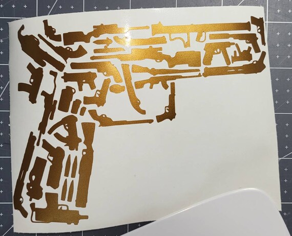 Gun Car Decal Pistol Decal - Etsy