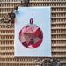 Handmade Bauble Christmas Card | Patchwork in Red Fabrics | Large Size ...