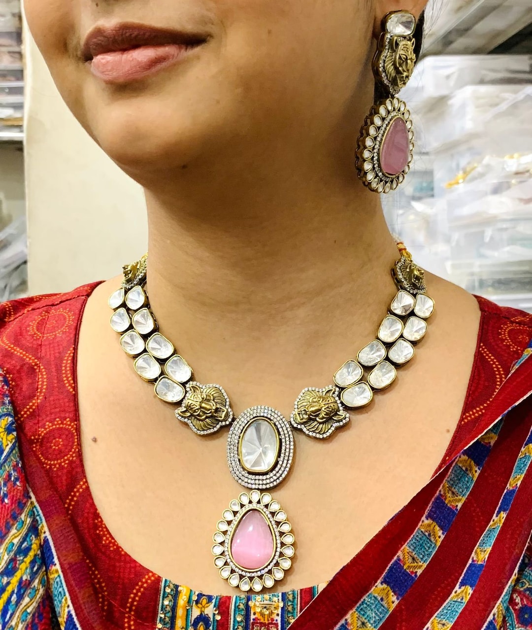 Sabyasachi Inspired Jewelry Set,sabyasachi Choker/long Sabhya Necklace ...