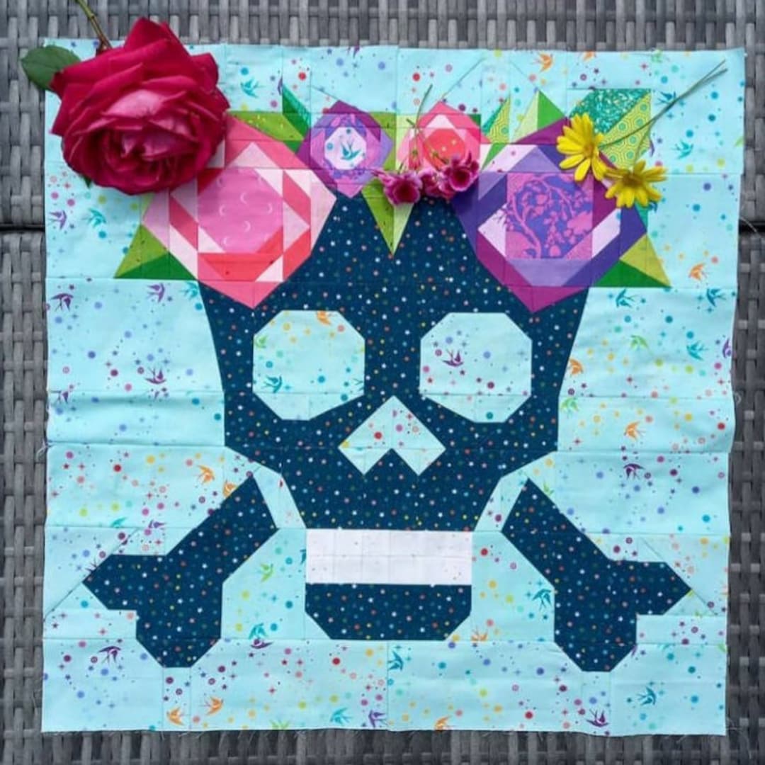 FPP Hippie Skull - Final Size 24" X 24" - Etsy