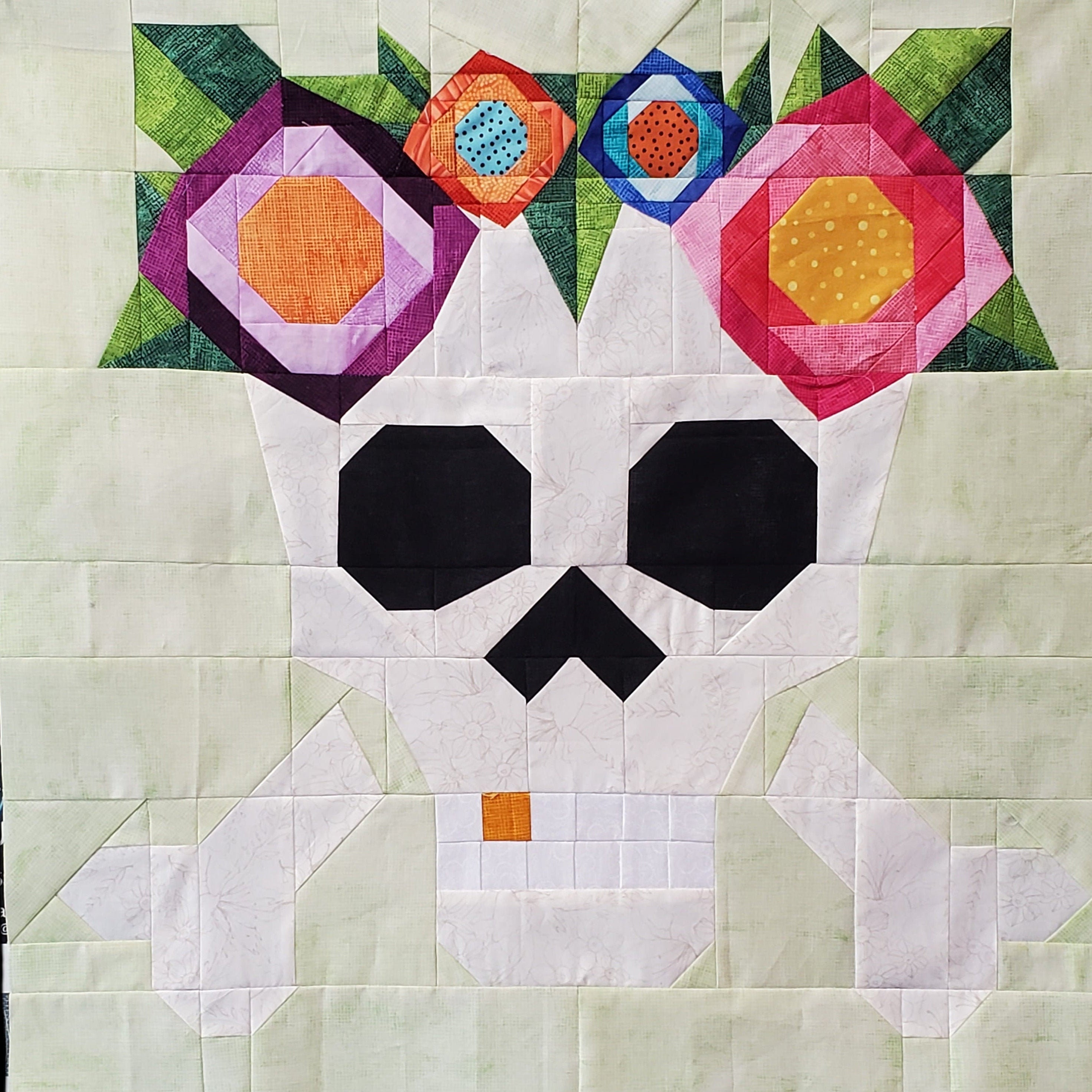 FPP Hippie Skull - Final Size 24" X 24" - Etsy