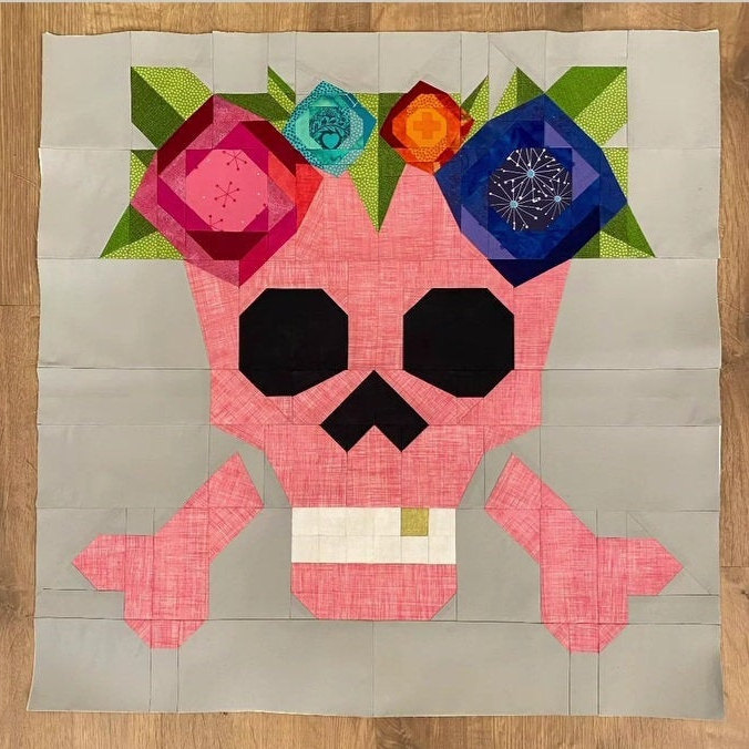 FPP Hippie Skull - Final Size 24" X 24" - Etsy
