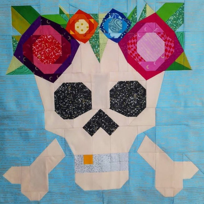 FPP Hippie Skull - Final Size 24" X 24" - Etsy