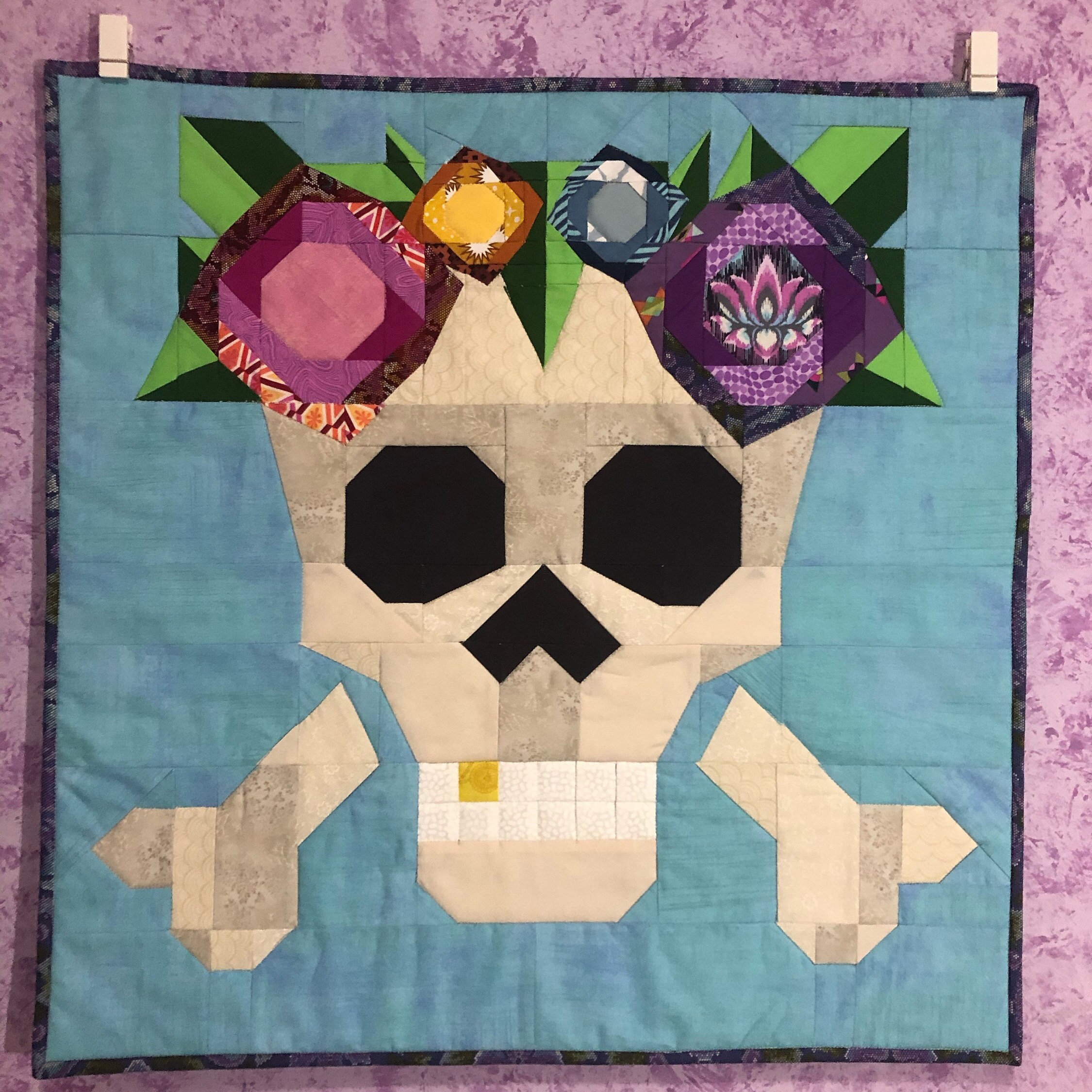 FPP Hippie Skull - Final Size 24" X 24" - Etsy