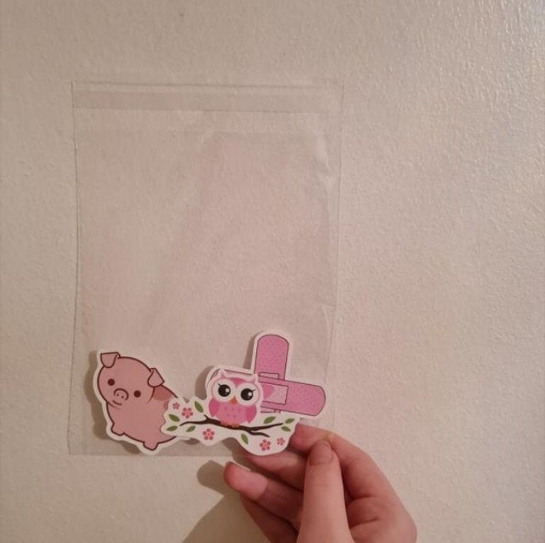 Ten Pack Mystery Bag of Pink Aesthetic Stickers | Pink Vinyl Stickers ...