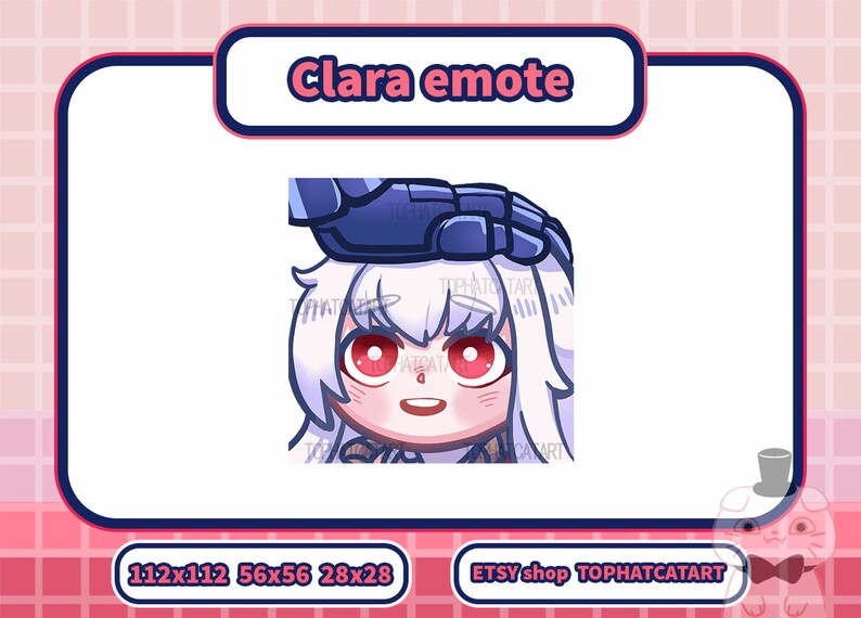 Clara Honkai Star Rail for Twitch, Discord - Etsy