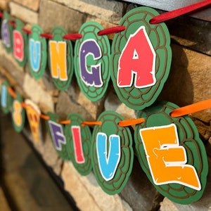DIGITAL Teenage Mutant Ninja Turtle Inspired Birthday Banner PRINTABLE ...