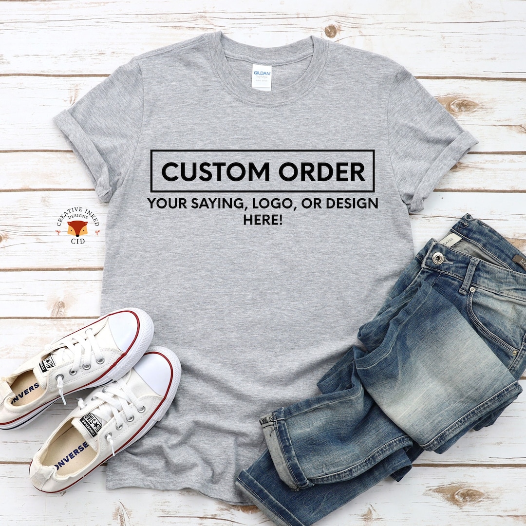 Custom Shirt, Custom Logo Shirt, Custom Design, Personalized T-shirt ...