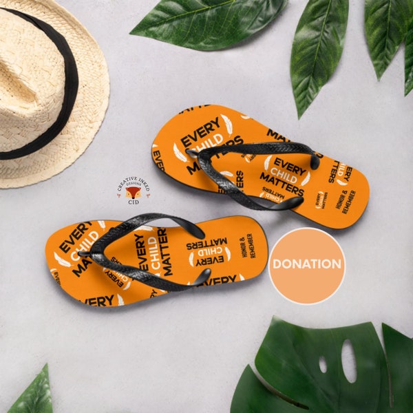 Orange Flip Flops - Etsy