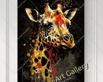 graffiti giraffe