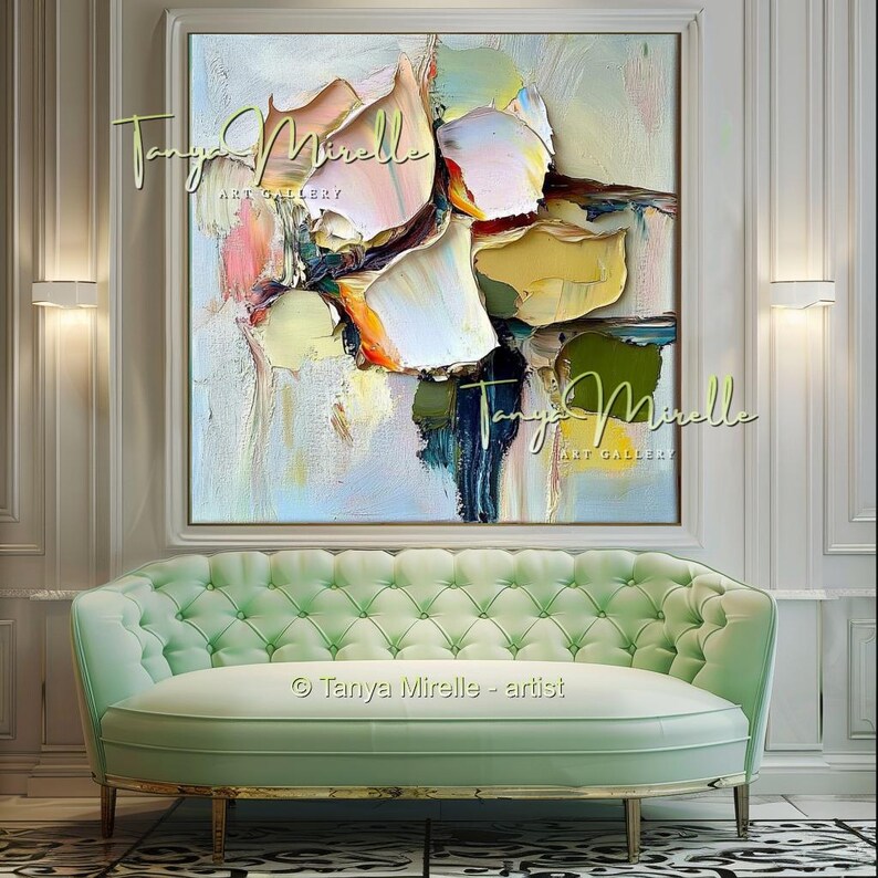 Rainbow Abstract Canvas Print: Vibrant Modern Wall Art - Etsy