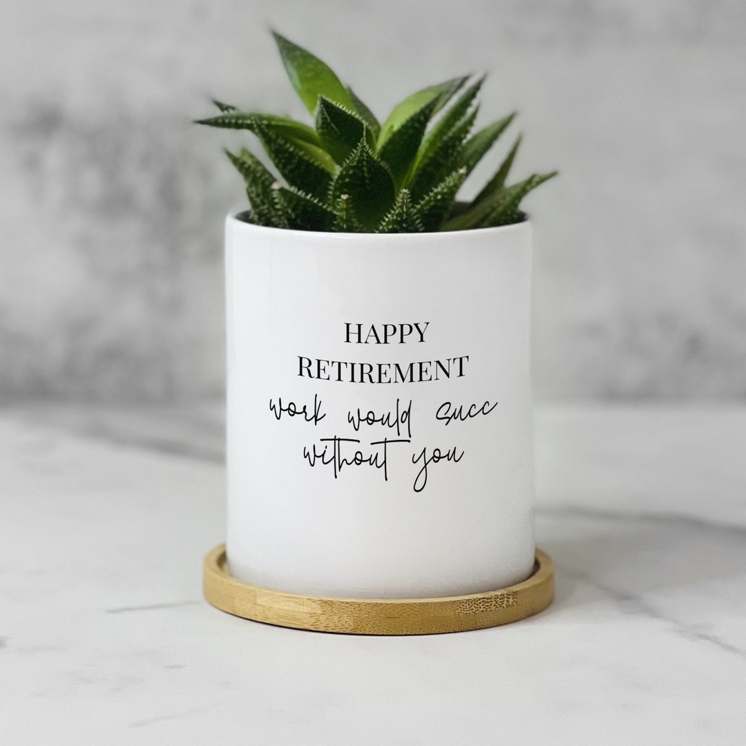 Happy Retirement Gifts for Women Coworker Succulent Plant - Etsy