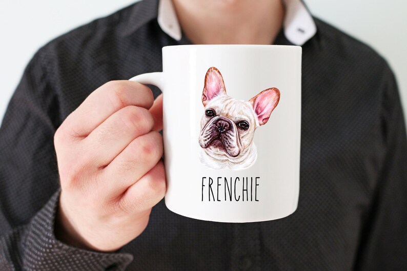 Personalized Dog Coffee Mug, Frenchie Mom Gift, French Bulldog +80 ...