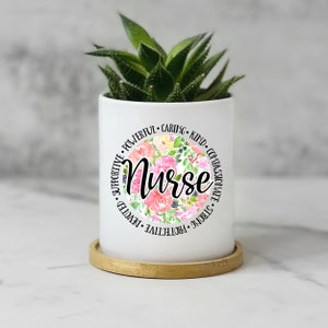 Nurse Week Gift, Nurse Desk Decor Plant Pot, Nurse Appreciation Gifts ...