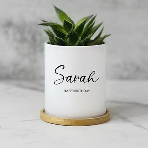 Personalized Birthday Gifts for Women, Planter Pot, Happy Birthday Gift ...