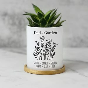Dad Garden Pot Personalized Dad Planter, Fathers Day Gift for Daddy ...
